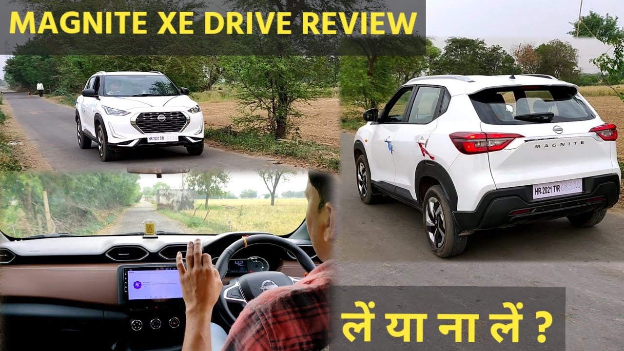 Nissan Magnite 2021 xe base model drive review & drive impression - YouTube