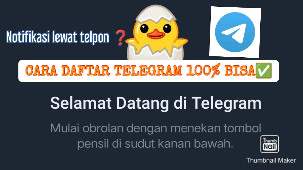 Cara daftar telegram langsung dapat kode Verifikasi - YouTube