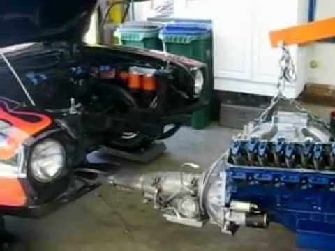 Pinto Engine Going In - YouTube