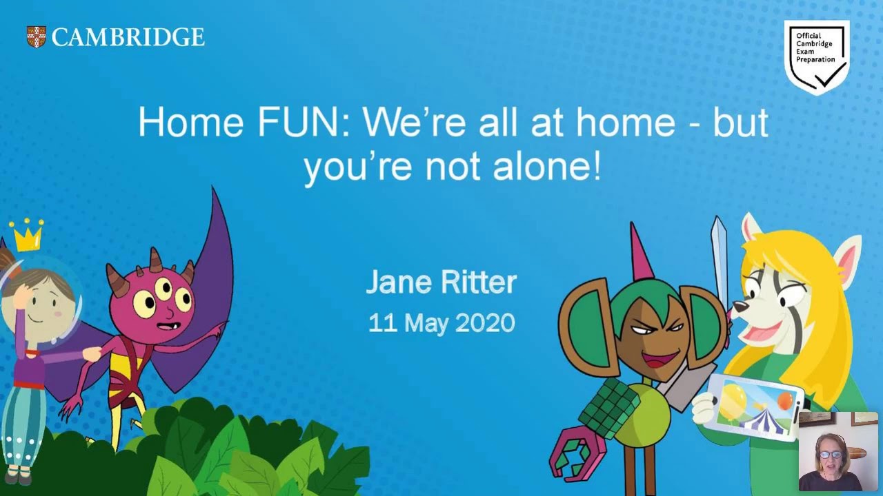 Home FUN: We’re all at home - but you’re not alone! with Jane Ritter ...