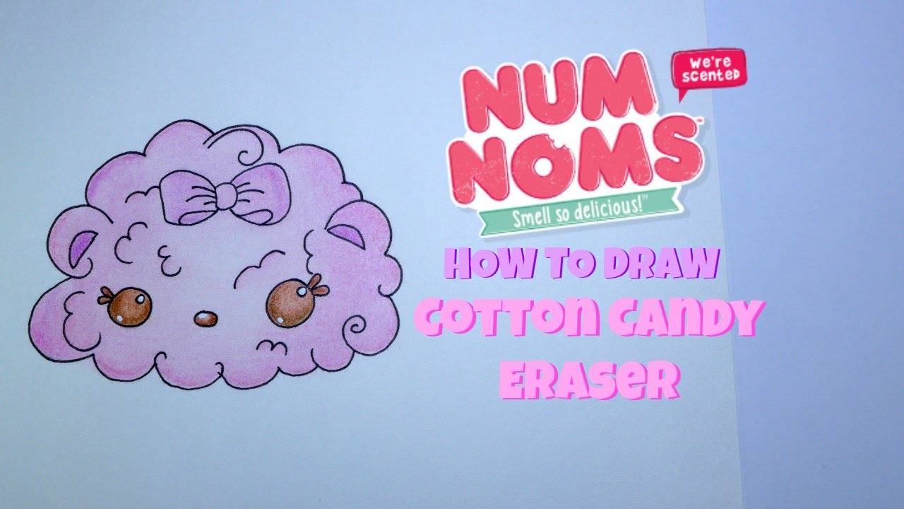 How to Draw Num Noms Series 2 Cotton Candy Eraser Colored Pencil ...