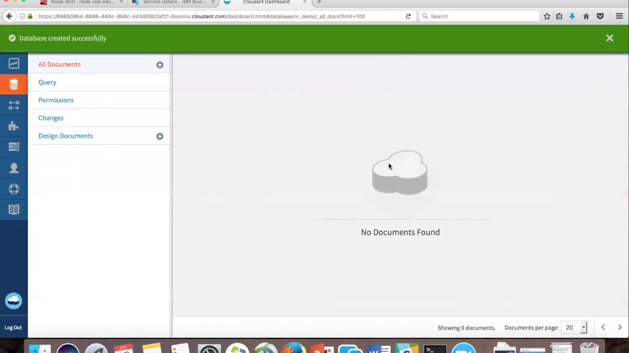 Node Red To Cloudant Inject Youtube