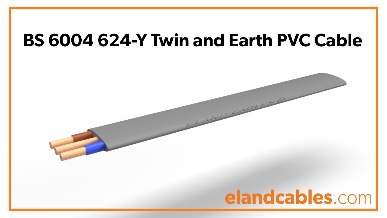 BS6004 624-Y Twin & Earth cable animation - YouTube