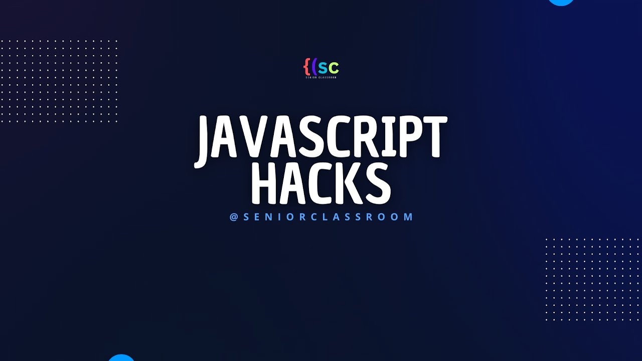 25 JavaScript Hacks to Level Up Your Coding Skills - YouTube