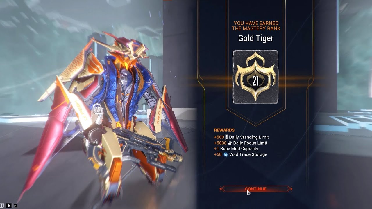 Warframe #43 - Mastery Rank 21 Gold Tiger - YouTube
