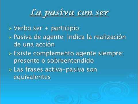La voz pasiva en español - YouTube