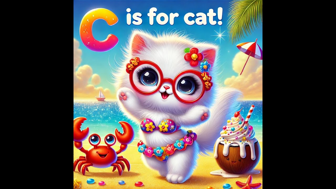 C is for Cat! 🐱 Fun ABC Song for Kids | Learn Letters with Kitten ...