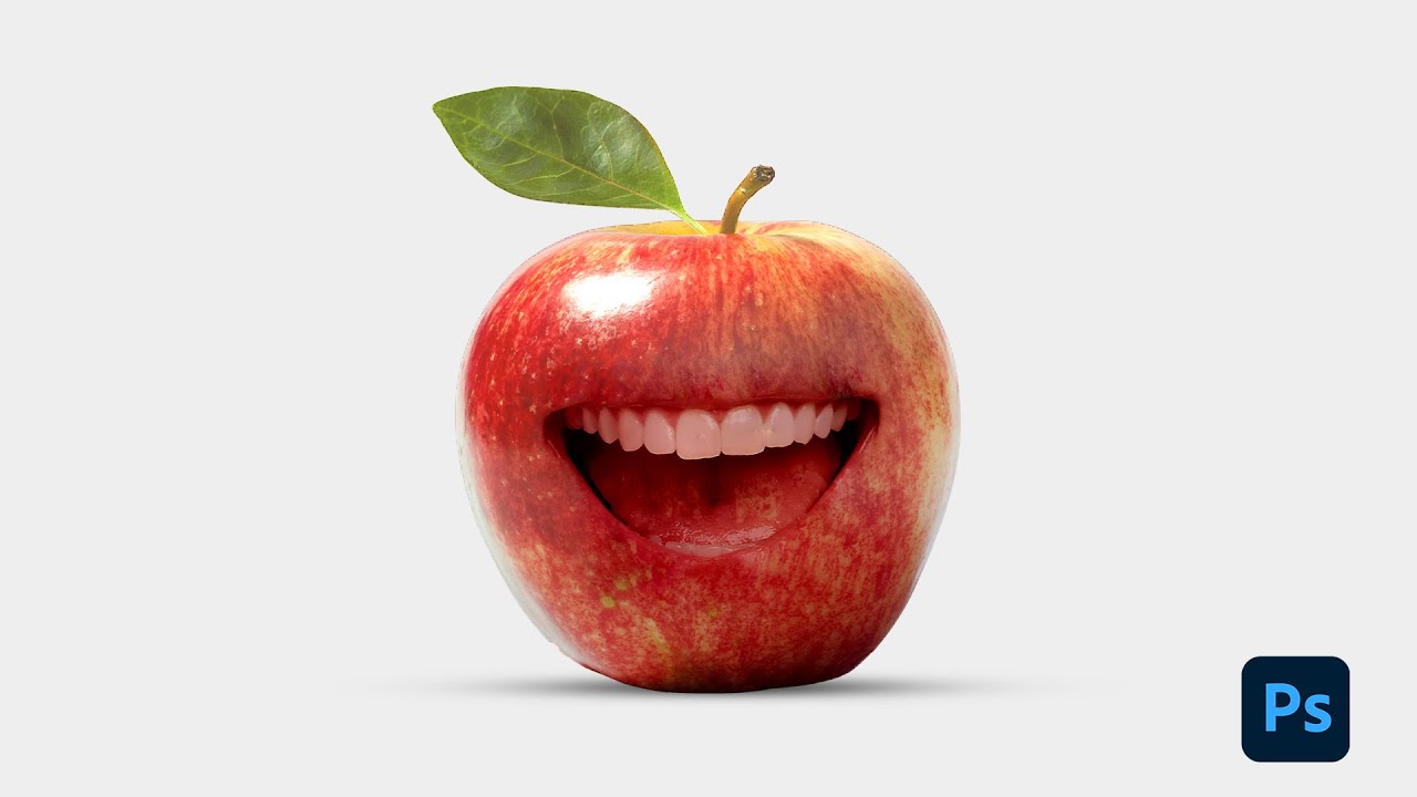 Apple Manipulation in Photoshop Tutorial | GD Dots - YouTube