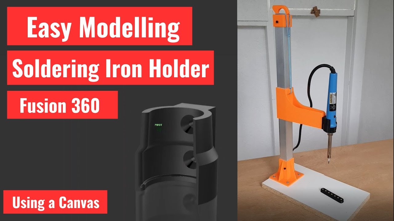 Easy way to model soldering iron holder for a Heat Set Insert Press in ...
