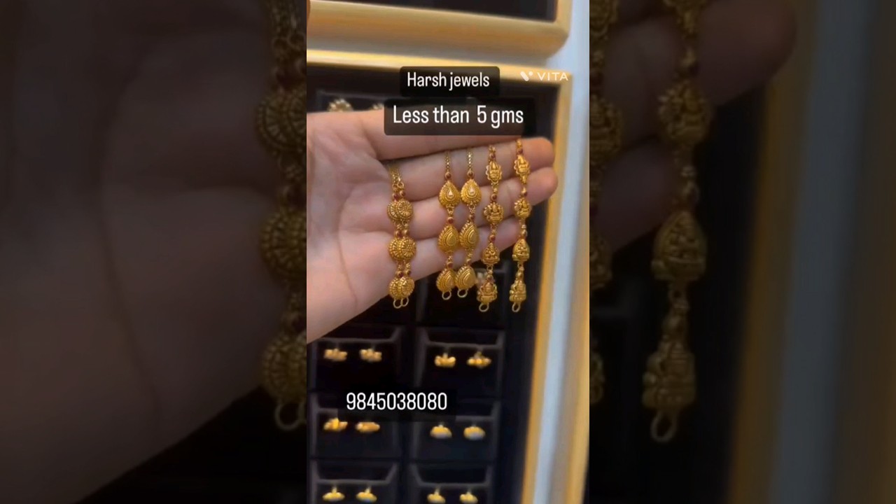 5ಗ್ರಾಮ್ ಮಟ್ಟಿ ಡಿಸೈನ್/gram matti design side chain/#gold #new #2024 # ...