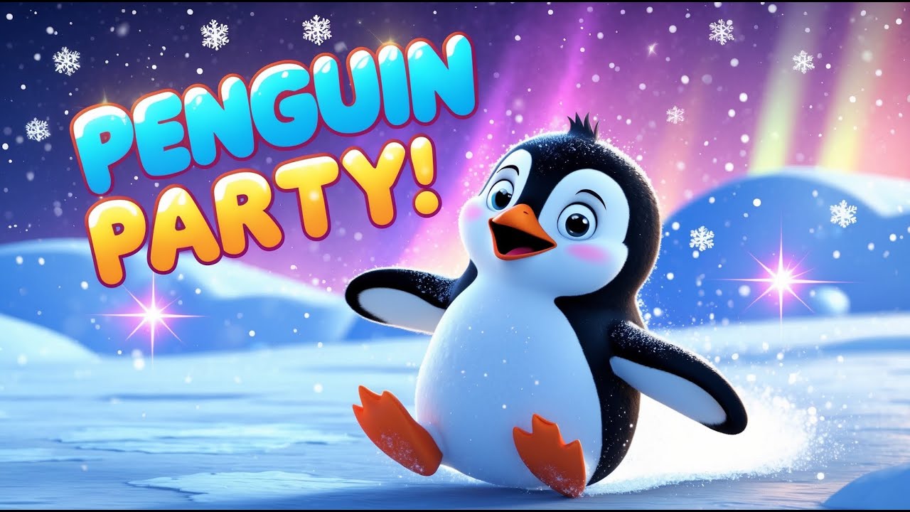 The Prancing Penguin Party | Toddler Animal Song | Fun Snowy Penguin ...