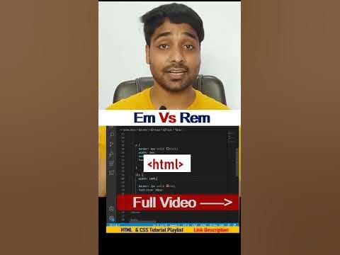 CSS Em vs Rem - YouTube