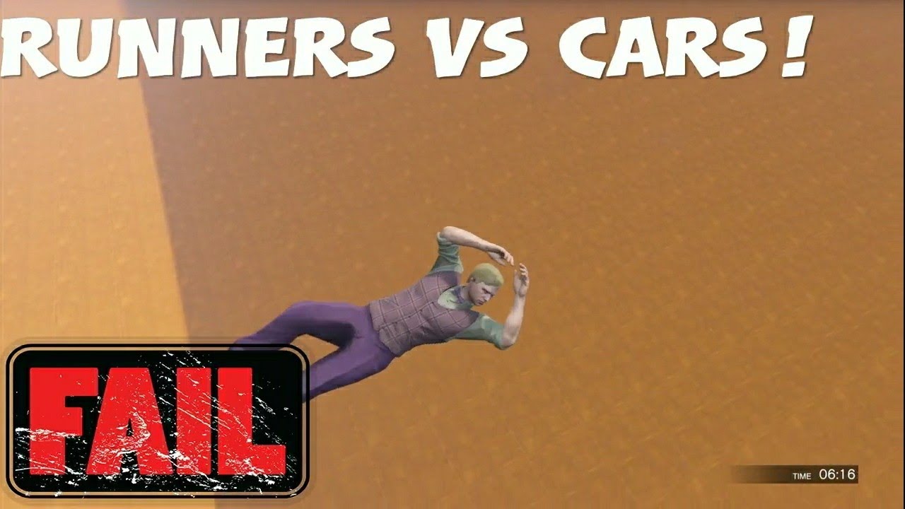 Cars Vs Runners in GTA 5! ft LAXMgaming - YouTube