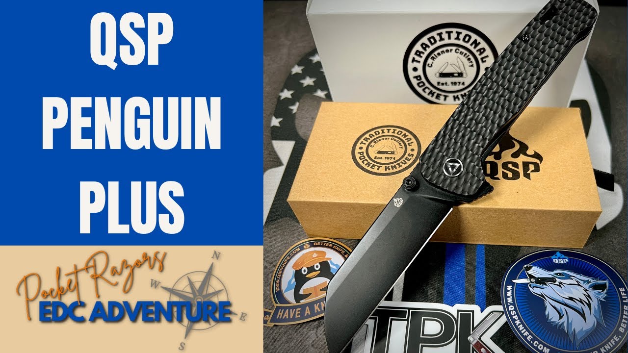 QSP Exclusive Penguin Plus Black Jigged Titanium Unboxing & First ...