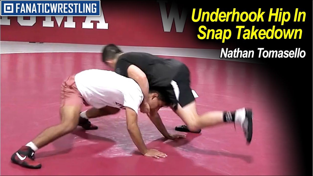 Underhook Hip In Snap Takedown by Nathan Tomasello #wrestlingtraining #wrestlingmoves - YouTube