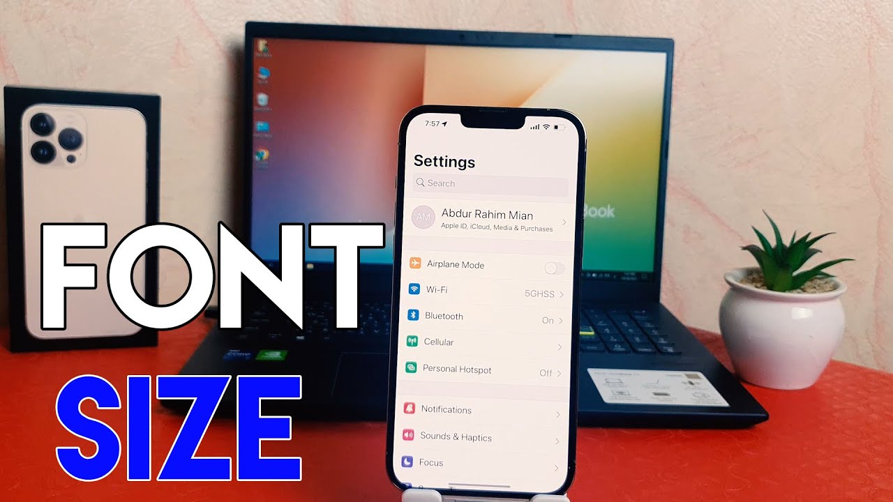 How To Change Font Size In IPhone 13 Pro Max YouTube How To Change Font Size In IPhone 13 Pro Max YouTube