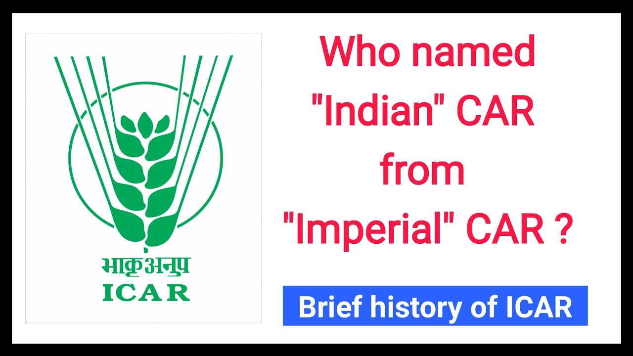 Brief history of ICAR | ICAR Establishment Day - YouTube