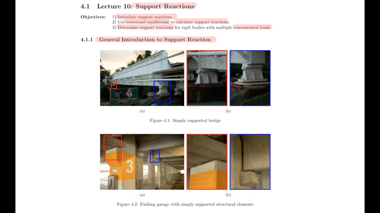 Engineering Mechanics Full Lecture 10: Support Reactions - Roller, Pin ...