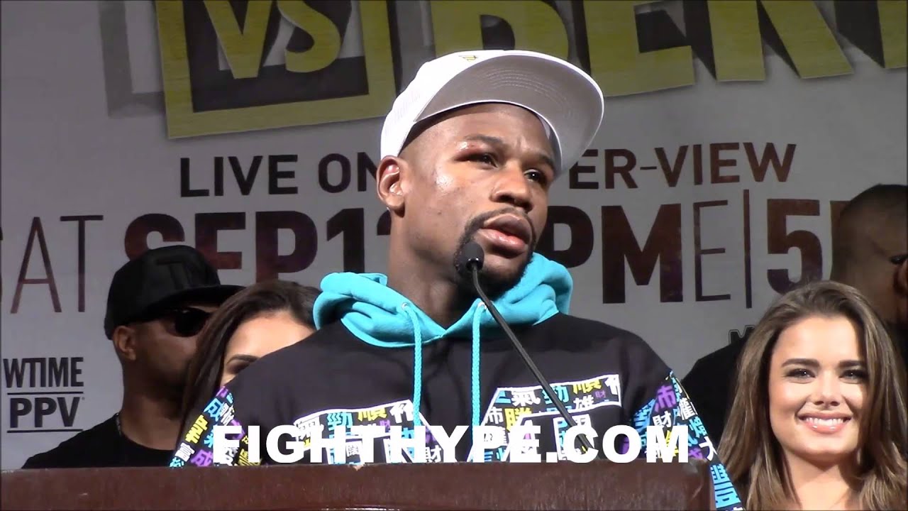 FLOYD MAYWEATHER'S LAST POST-FIGHT PRESS CONFERENCE SPEECH EVER: "I HAD ...
