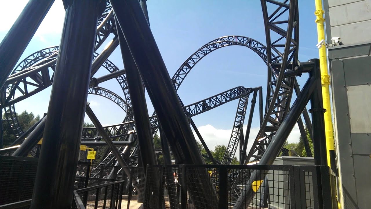 Alton Towers - The Smiler - Opening Day (31/05/13) Flyover - YouTube