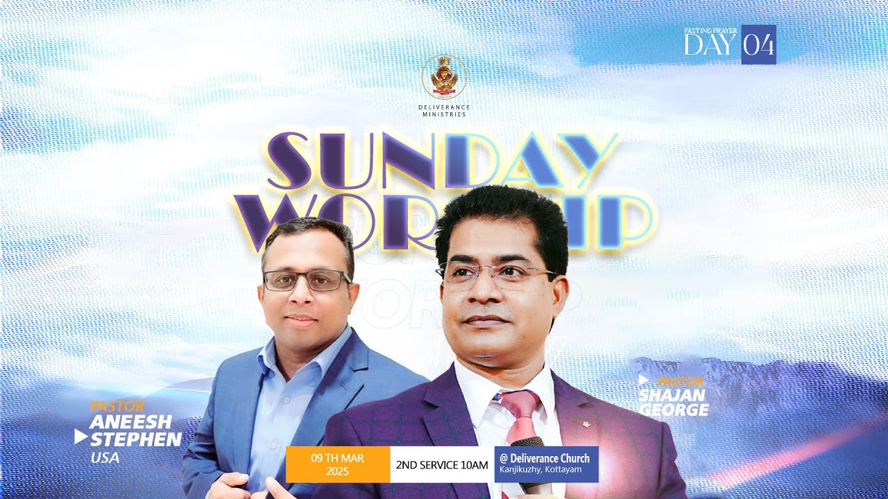 🔴🅻🅸🆅🅴 | Sunday Worship Service | 09 Mar | Second Service | Pr. Aneesh Stephen Ministering - YouTube