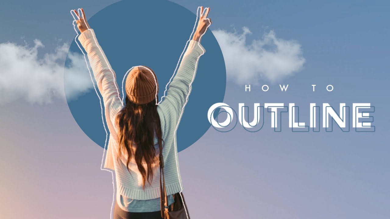 How to Outline Images + Text - YouTube