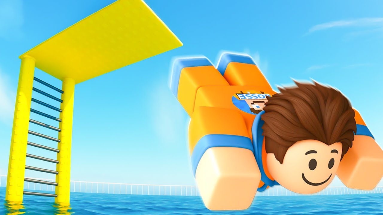 Når MAX HÖJD i Roblox Dive Into A Pool - YouTube