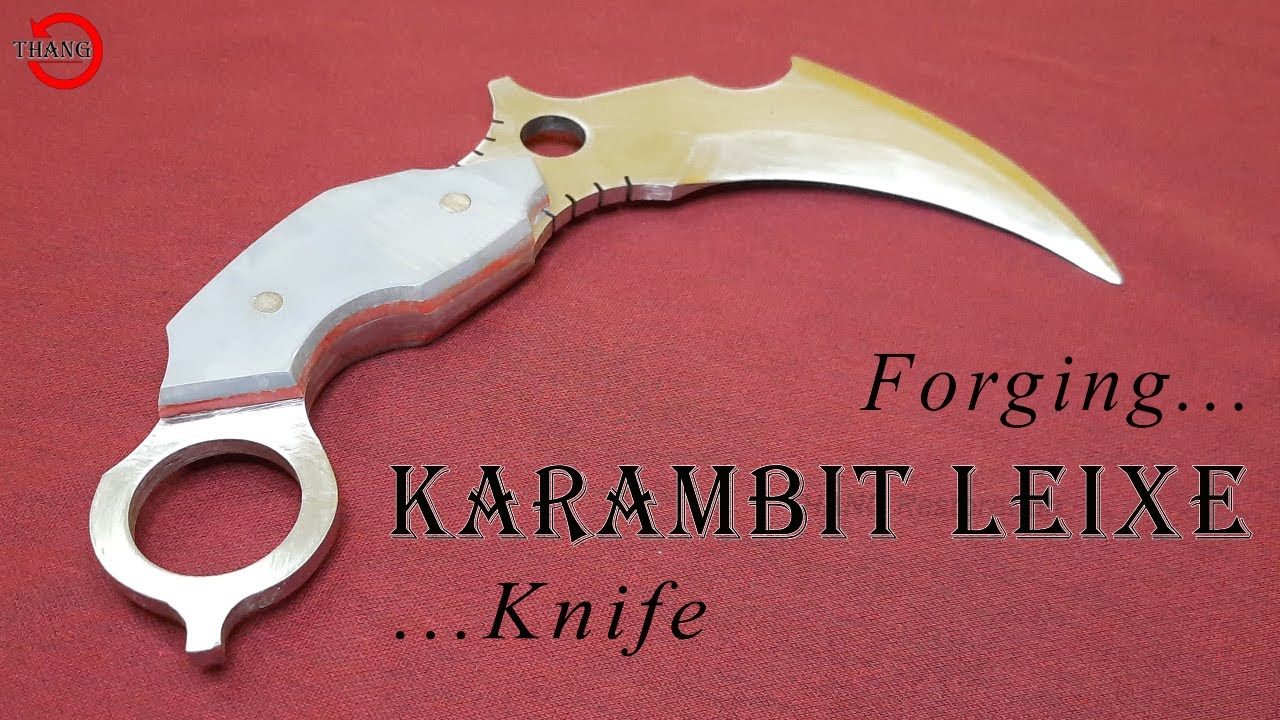 KNIFE MAKING | Making a KARAMBIT LEIXI knife - YouTube