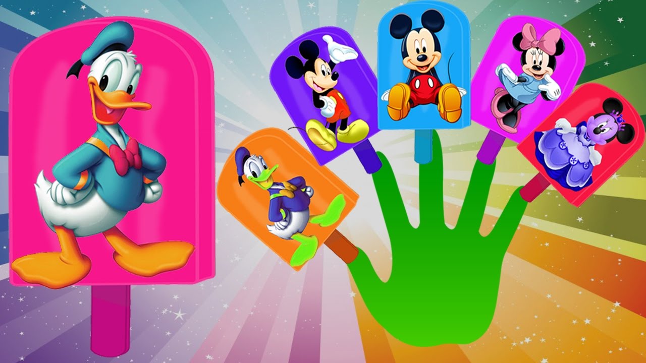 Mickey Mouse Finger Family Song || Children For Nursery Rhymes ...