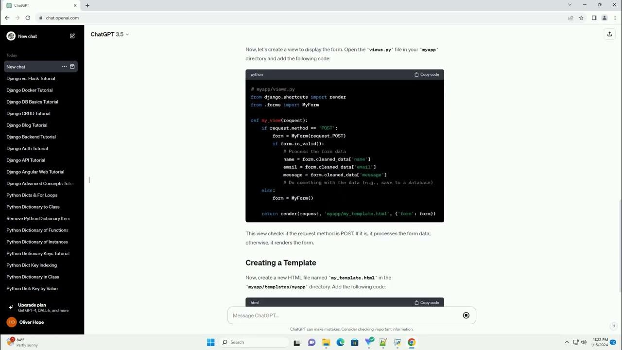 Python Django Forms Tutorial Youtube