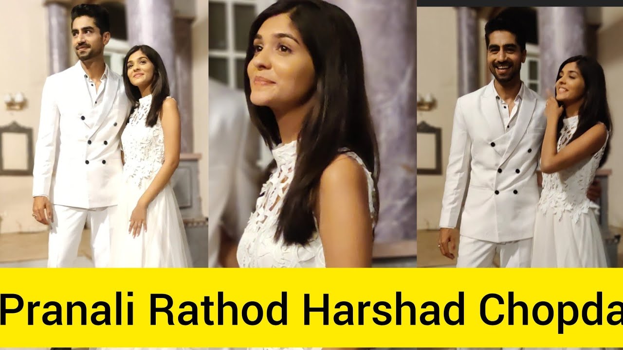Pranali Rathod Harshad Chopda At Yeh Rishta Kya Kehlata Hai Set # ...