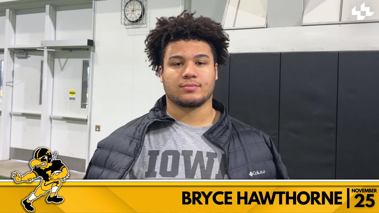 Bryce Hawthorne | Iowa Football | Nov. 25 - YouTube