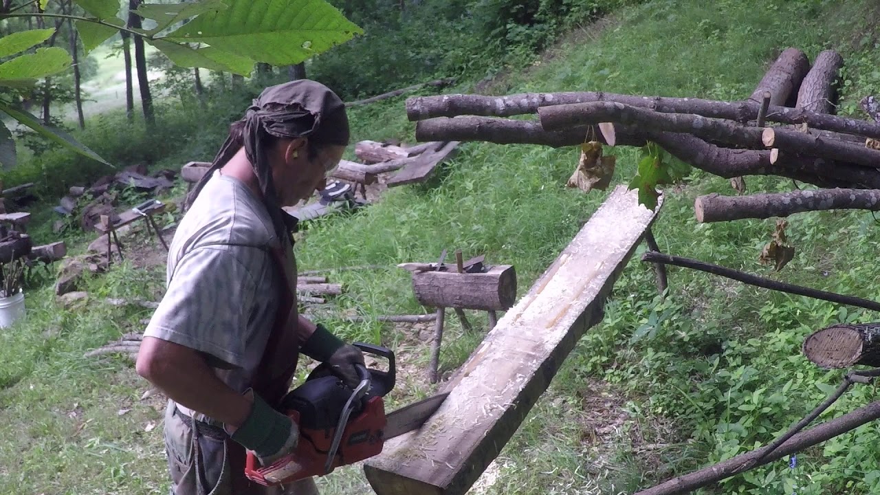 mortise a saw dog - YouTube