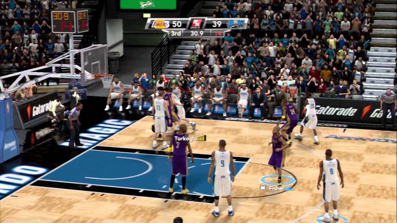 NBA 2K9 - Lakers vs Magic "Slam Dunk Edition" Dunks Everywhere - YouTube