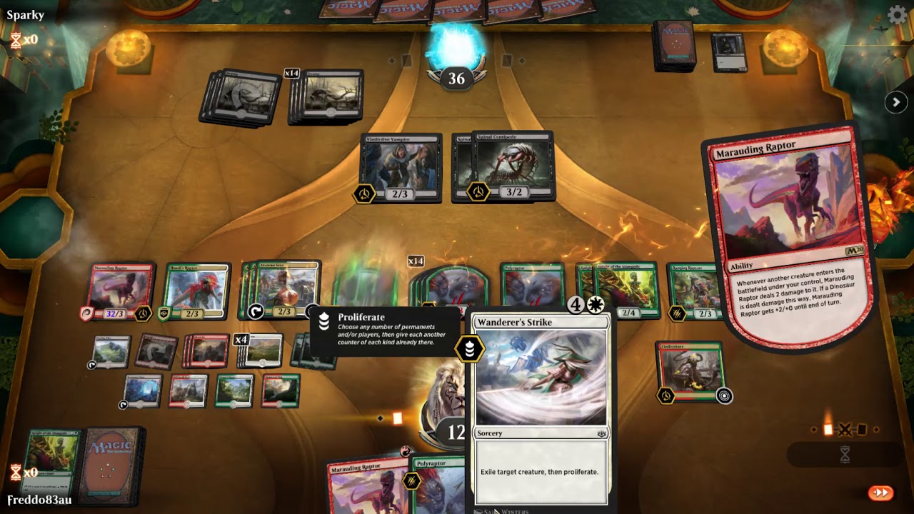 MTG Arena - Marauding Raptor / Polyraptor - stopping the combo - YouTube