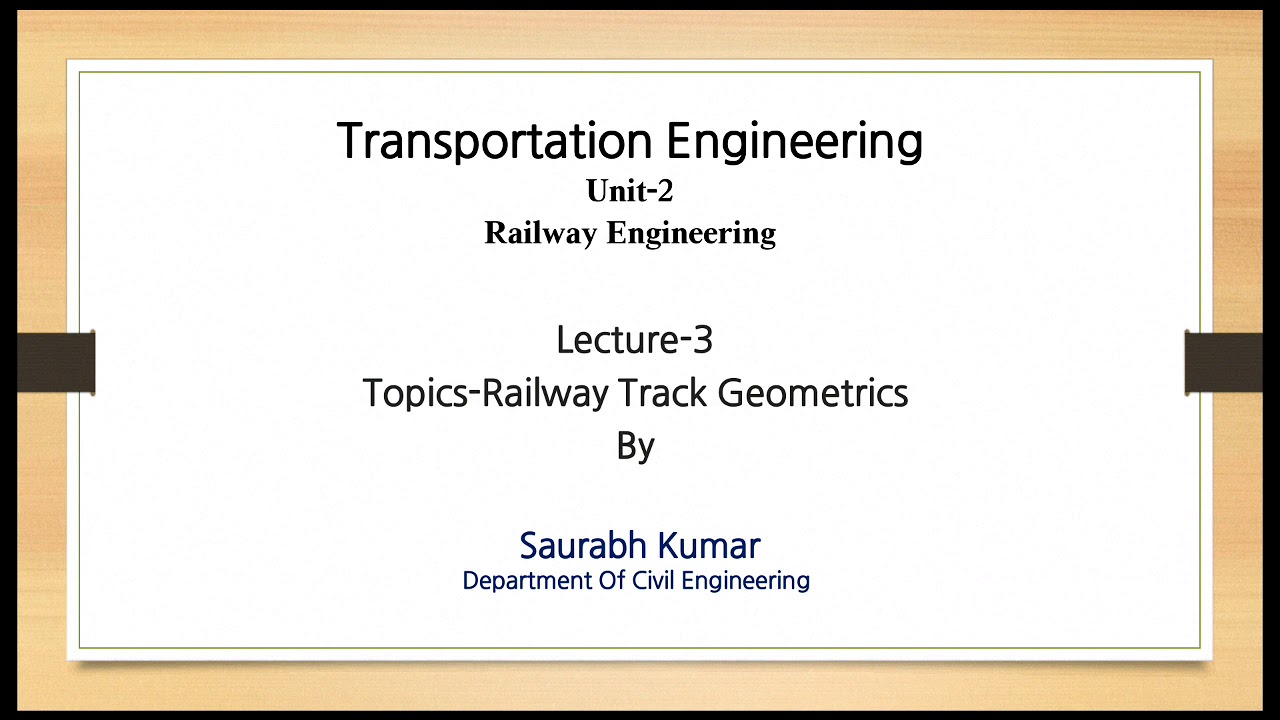 Coning of wheels & Tilting of Rails - YouTube