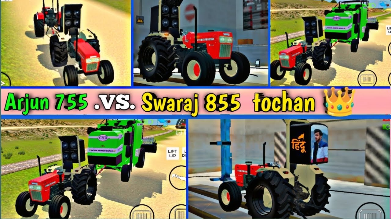 Arjun 755 Swaraj 855 tochan Indian vehicles simulator 3d 🚜 tractor 🚜 ...
