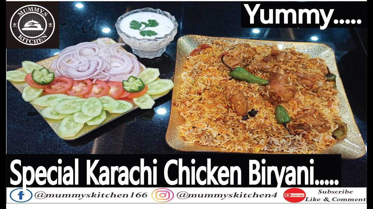 Special Karachi Chicken Biryani II Mummy's Kitchen - YouTube