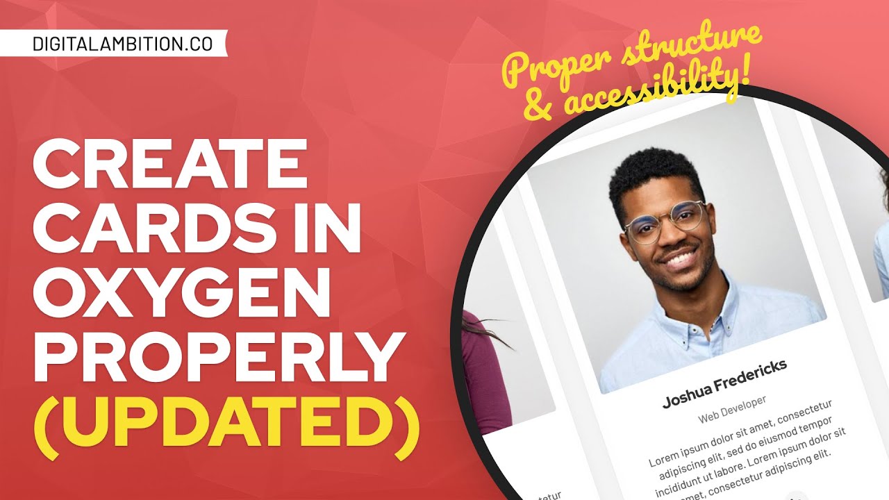 How to Create Cards in Oxygen Properly (Updated & Accessible!) - YouTube