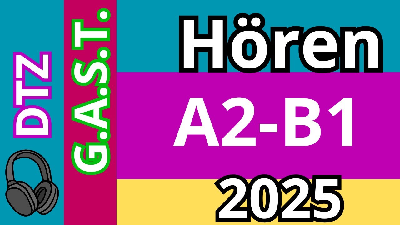 DTZ | TELC | GAST B1 Hören Modelltest 2025 - YouTube