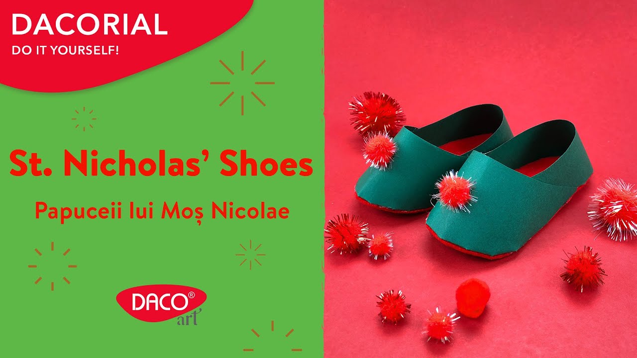 DACORIAL - St. Nicholas' Shoes - How to create cardboard shoes - YouTube