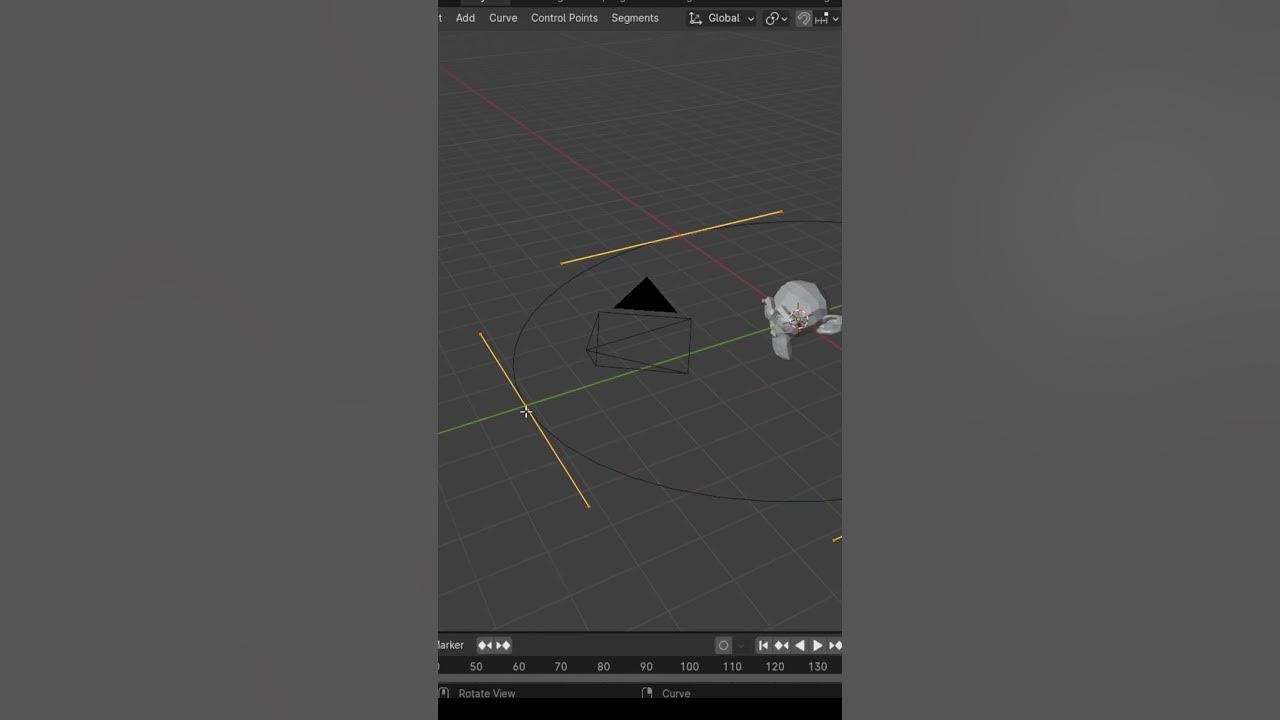 How to make a camera follow path in 1 minute #blender - YouTube