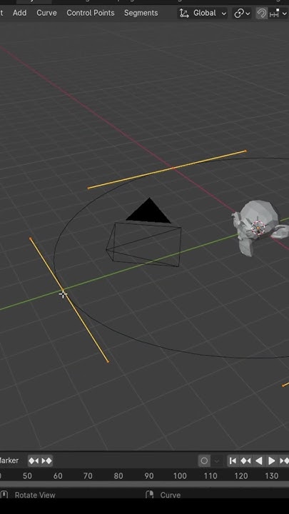 How to make a camera follow path in 1 minute #blender - YouTube