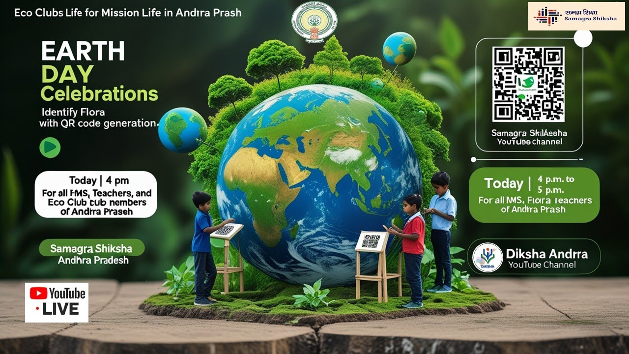Earth day celebrations as part of Eco Clubs for Mission LiFE - YouTube