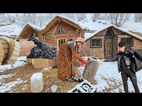 Karlı Ortamda Barınağı Temizlemek ❄️ Vedadan Sonra Göçebe Yaşamı