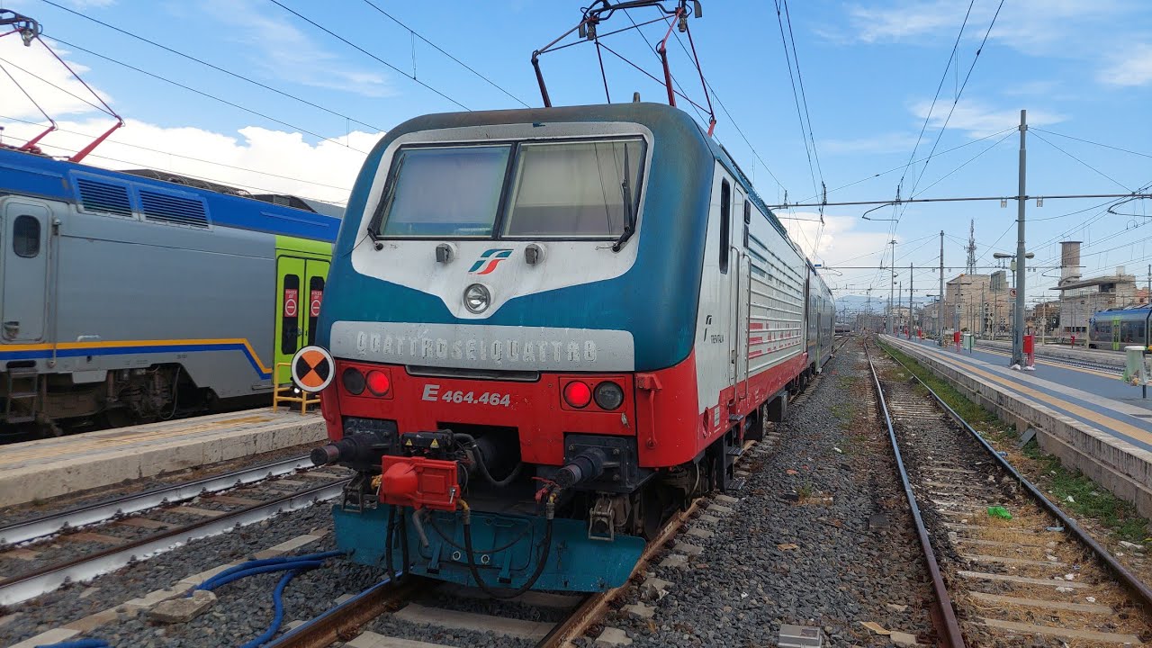 E464.464 in partenza da Roma Termini! - YouTube