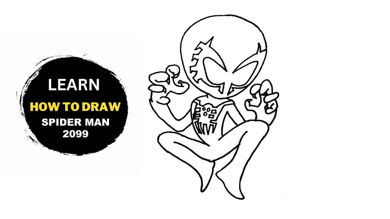 How To Draw Spider Man 2099 Step By Step | Draw Spider Man 2099 - YouTube