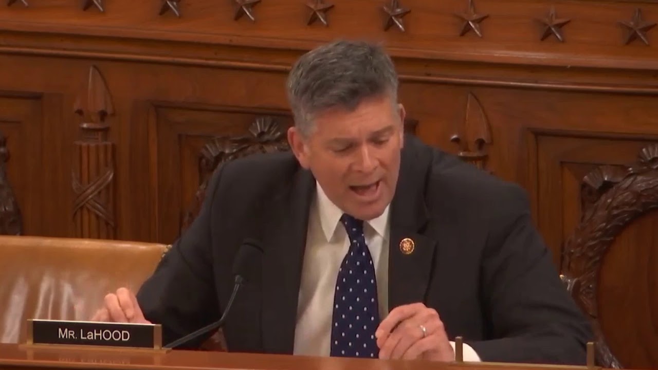 Rep. LaHood Speaks at Ways and Means Committee Markup on USMCA - YouTube