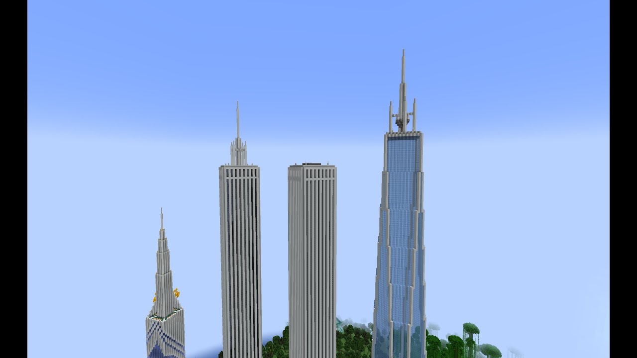 Minecraft: One World Trade Center/ Freedom Tower (WTC) Recreation - YouTube