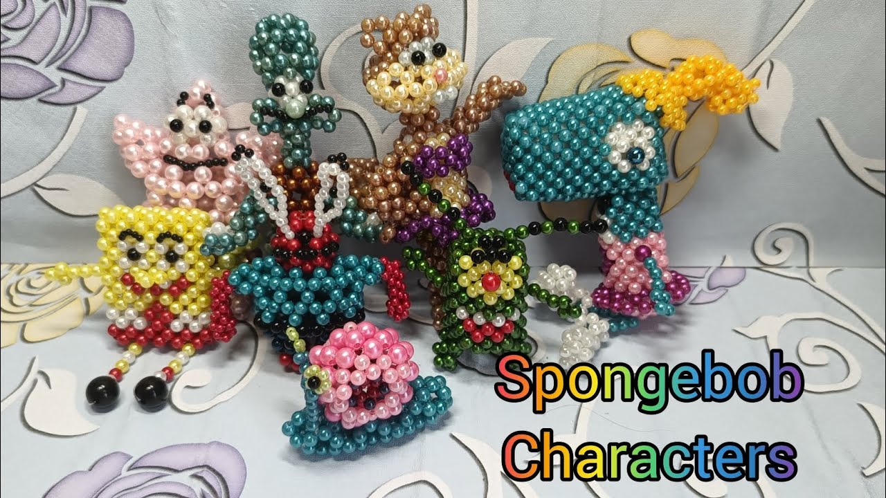 3D Beaded SpongeBob Characters by Craft Novelty Sons - YouTube